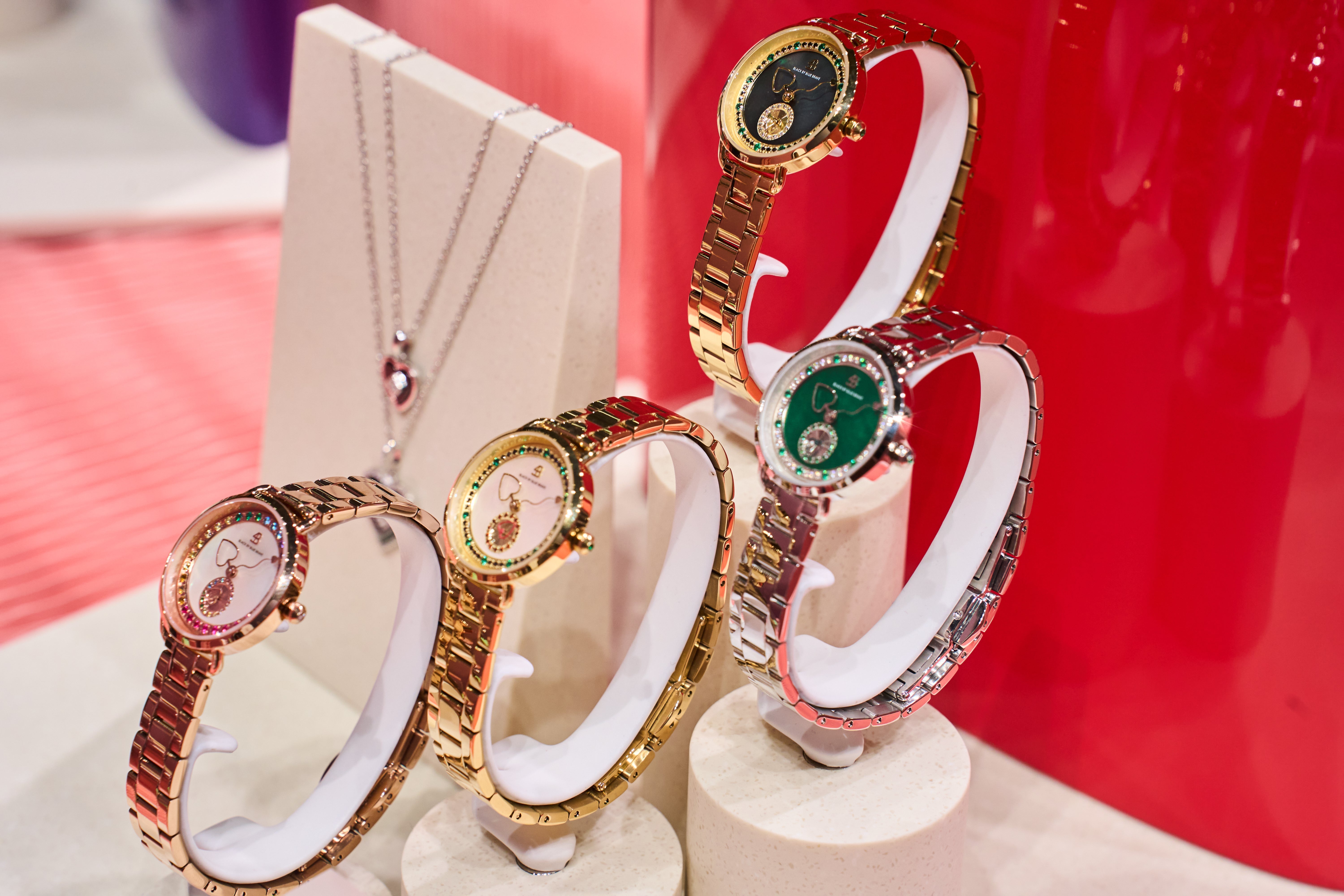 Black by Blue Brave Cupid Ladies Watch | Cupid Rose Gold Ceramic Desig