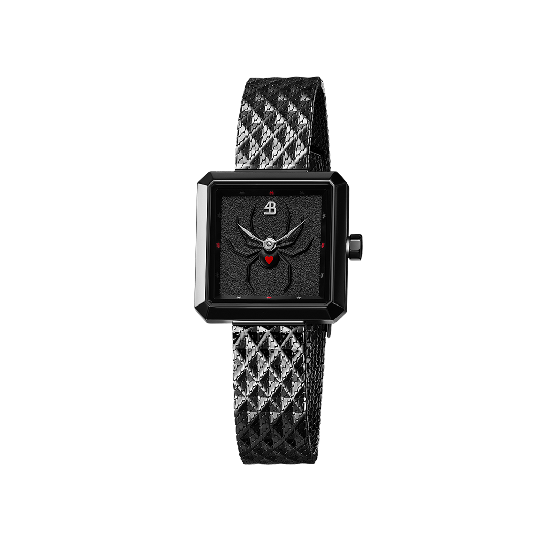 Spider - Black Dial Meshband Women's Watch