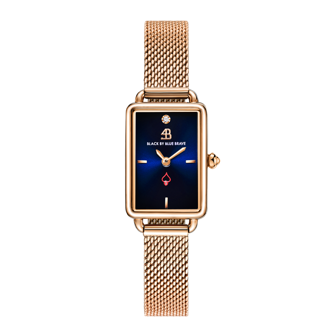 Vesta - Blue Dial Genuine Diamond Women's Watch